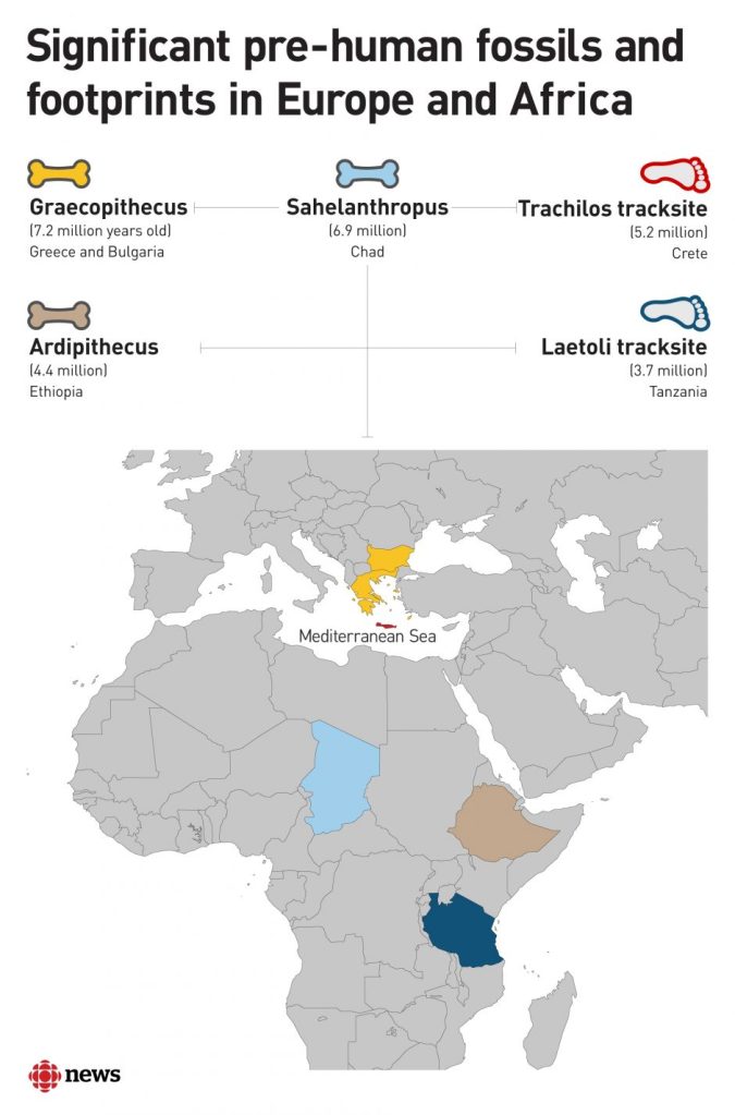 The oldest (5.7 Ma) human (hominin) footprint discovered in Crete ...