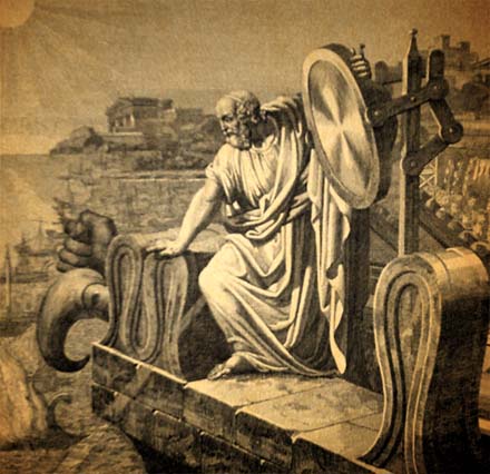 The genius of Archimedes; Sun-focusing mirrors and Steam cannons – The ...