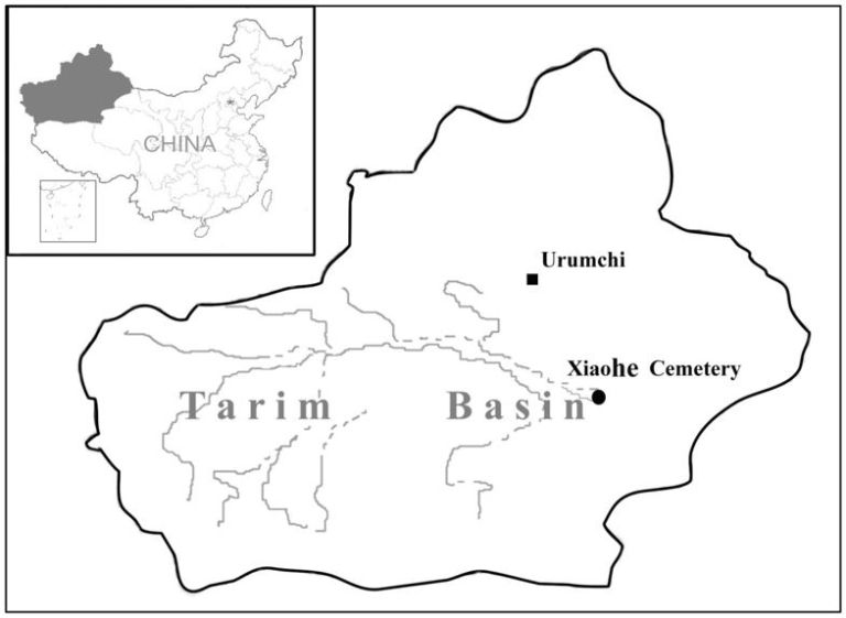 Tarim Basin, Xinjiang, China; Studies on well preserved mummies reveal ...